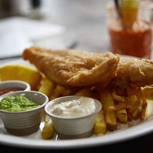 Food at The Euston Flyer Pub & Restaurant, Euston Road